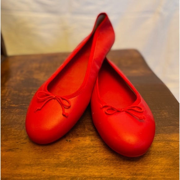 J. Crew | Shoes | J Crew Red Ballet Flat | Poshmark